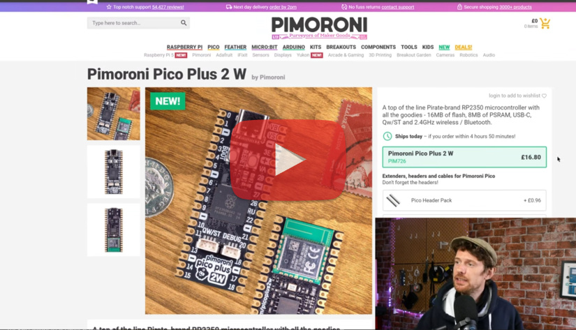 Upgrading to the Pimoroni Pico Plus 2 W for Embedded Projects